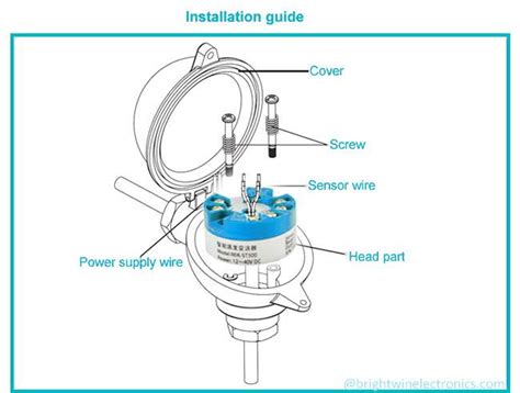 Programmable Thermocouple Pt100 To 4 20ma Temperature Transmitter Brightwin