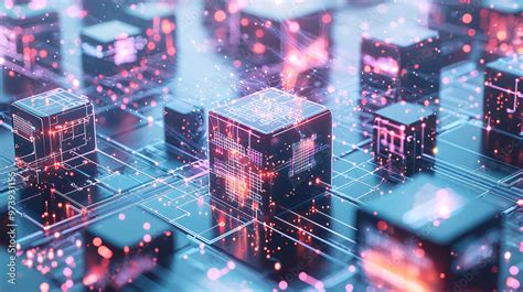 3d Rendered Cubes Showing Symbols Of Iot Such As Smart Grids