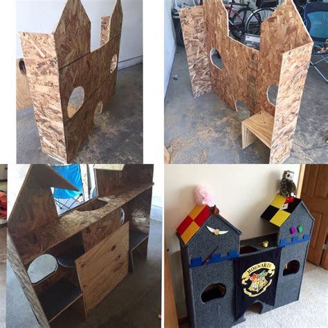 Hogwarts Cat Tree Diy Cat Tree Diy Cat Toys Cat Diy