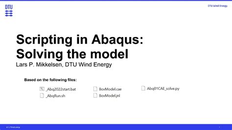 How To Scripting In Abaqus Dassault Systèmes®