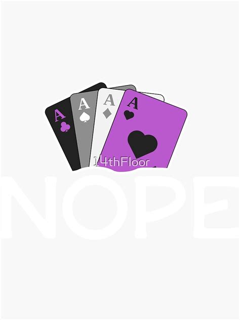 Nope Asexual Pride Shirt Lgbtq Pride Stuff Flag Asexuality Sticker
