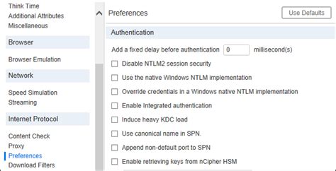 Loadrunner Runtime Settings Preferences Authentication