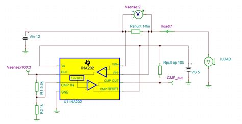 Ina202 Tina Ti Simulation Comparator Output Is Always High