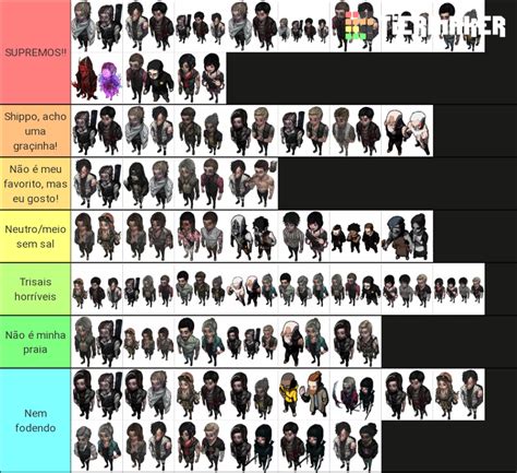 Shipps De Ordem Paranormal Tier List Community Rankings TierMaker