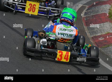 Kwikfit British Touring Car Driver Scott Sumpton Karting During His Early Motorsport Career