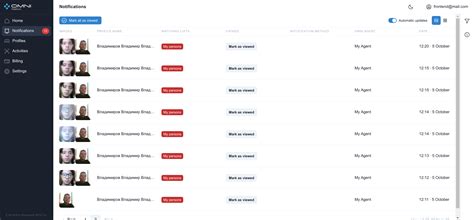 Notifications OMNI Platform Cloud 3DiVi Documentation