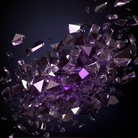 Structure Cristalline De Diamant Brillant Photo Premium