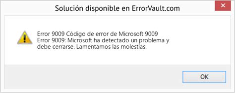 cómo arreglar error 9009 código de error de microsoft 9009 error