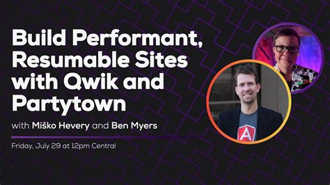 build performant interactive sites with qwik and partytown with miško