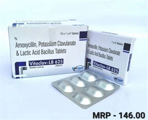 Amoxycillin Potassium Clavulanate Lactic Acid Bacillus Tablet At 1460