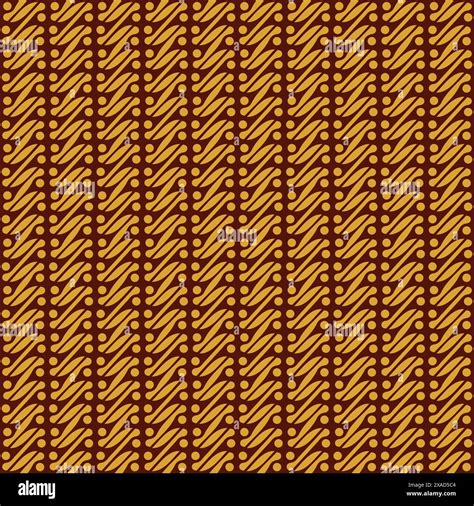 Batik Parang Pattern From Indonesia Ornament Vector Stock Vector Image