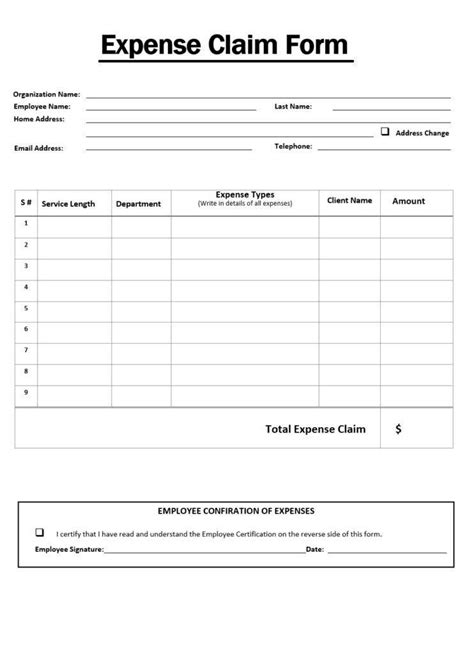 Expense Claim Form Free Word Templates How To Motivate Employees