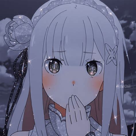 Emilia Re Zero • Icons Menina Anime Anime Fotos De Perfil