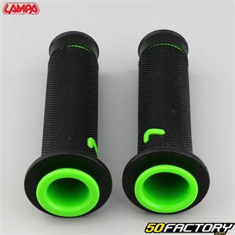 Poignées Lampa Sport Grip noires et vertes Pièce moto scooter