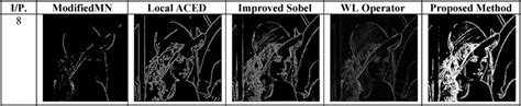Comparison Of Edge Detection Performance Of Different Algorithms Input