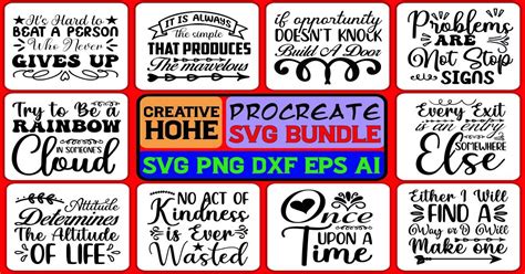 Procreate Svg Bundle Bundle · Creative Fabrica