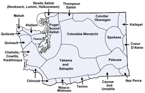 Native American Regions Map Worksheet