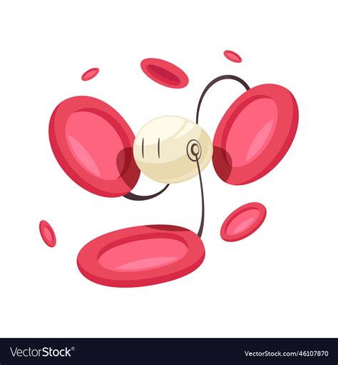 Blood Cells Nanobot Composition Royalty Free Vector Image