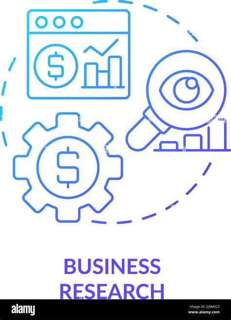 Business Research Blue Gradient Concept Icon Stock Vector Image And Art Alamy