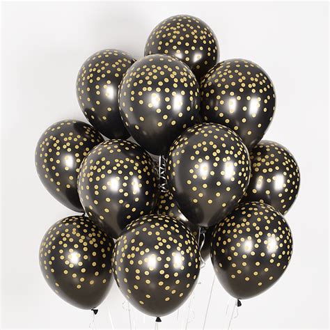 셈퍼텍스 30cm 골든컨페티 펄블랙 50입