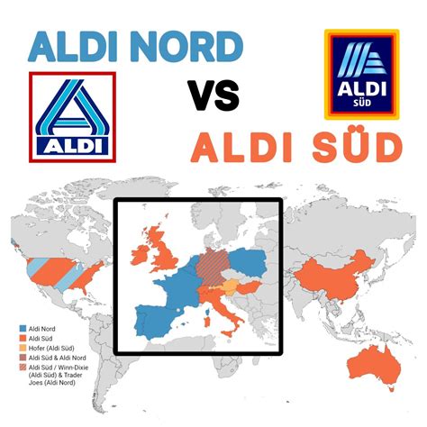Aldi Nord VS Aldi Süd partition of the world Maps on the Web