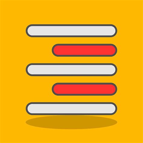 horizontal right align filled shadow icon 43012981 vector art at vecteezy