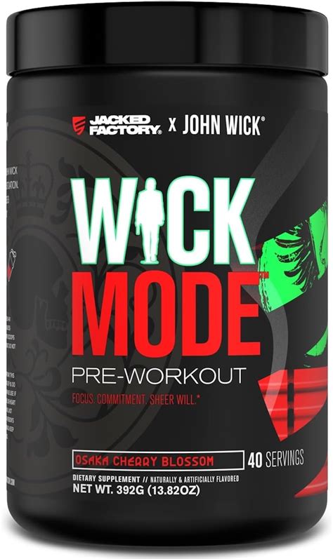 Jacked Factory X John Wick Wick Mode Pre Workout Powder Intense En