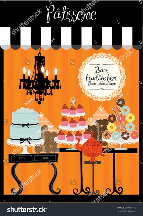 French Patisserie Vectorillustration 90984440 Shutterstock