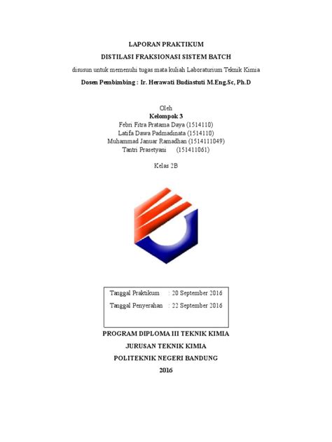 Distilasi Batch Pdf