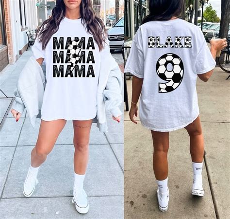 Custom Soccer Mom Shirt Mom Soccer Tee Mama Soccer Shirt Soccer
