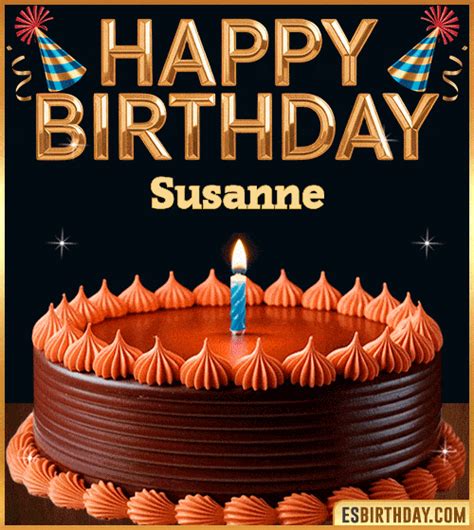 Happy Birthday Susanne  🎂 Animated Images Wishes And Music 【27 S】