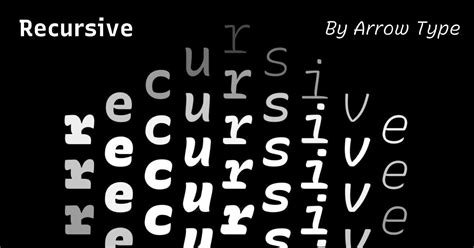 Recursive A Highly Flexible New Variable Font Rplanetemacs