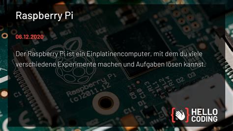 Raspberry Pi HelloCoding