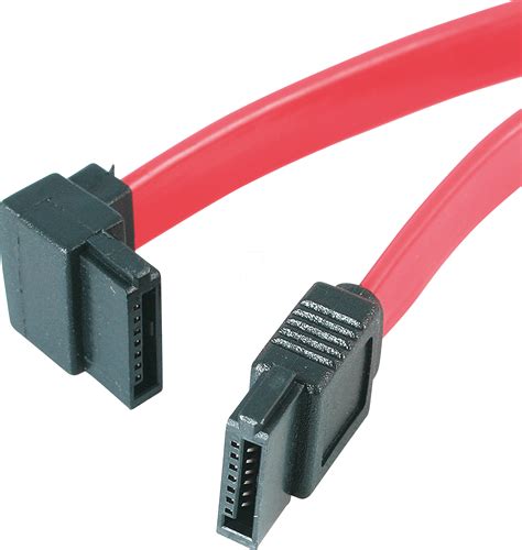 ST SATA18LA1: Kabel SATA 6 Gb - s Bu. > SATA Bu., 45 cm, rot, ge - li ...