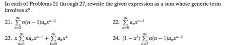 Solved In Each Of Problems 21 Through 27 Rewrite The Given