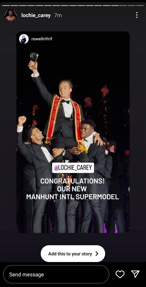 Lochie Carey Manhunt International Supermodel 2022 Thestylerandomguy