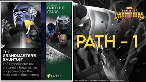 Mcoc The Grandmasters Gauntlet Path 1 Youtube