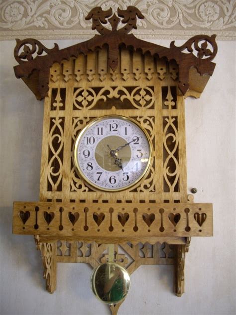 Alpine Chiming Wall Clock With Pendulum Handmade Home Decor