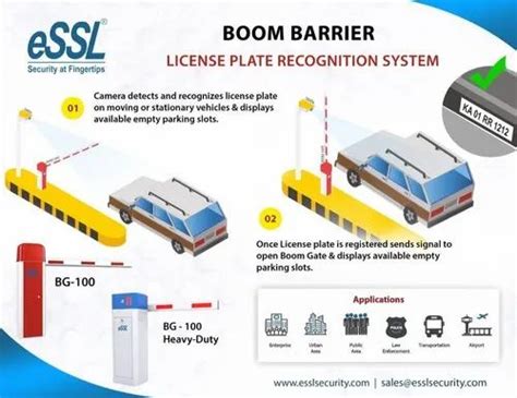 Road Safety Stainless Steel ESSL BG Boom Barrier For Toll Plaza At Rs In Gurgaon
