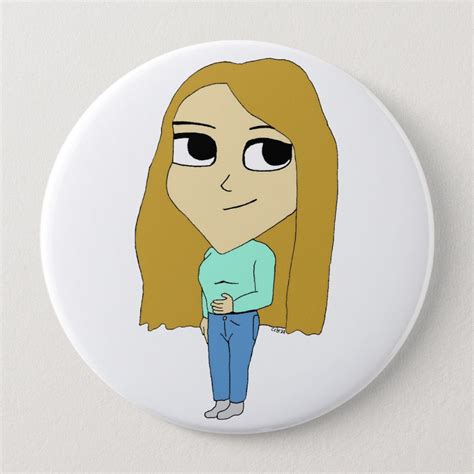 Chibi Button Zazzle Chibi Artwork Craft Party