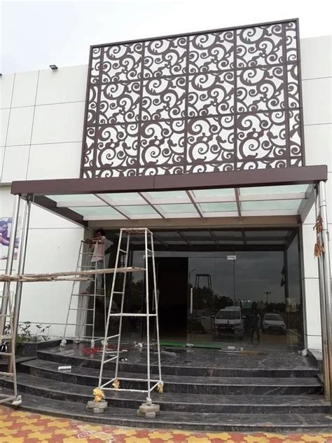 Main Gate Cladding At ₹ 3800 Square Feet Hpl Cladding In