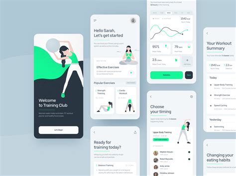 [ui디자인] 헬스케어 앱 디자인 일러스트