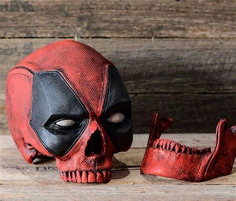 Deadpool Skull 3d Model Ready To Print Obj