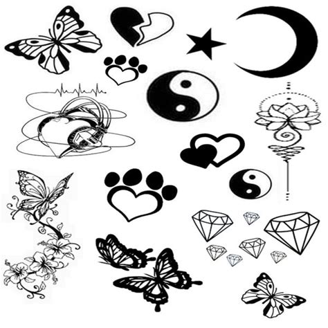 اسپری تتو موقت پکیج دخترانه تتو تک