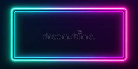 Neon Color Dialog Box Commercial Border Creative Ai Stock Illustration