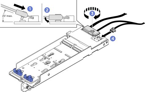 Install The M 2 Drives And Boot Adapter Se450 Lenovo Docs