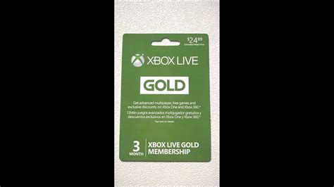 Xbox Live Gold Membership 3 Months Giveaway Youtube