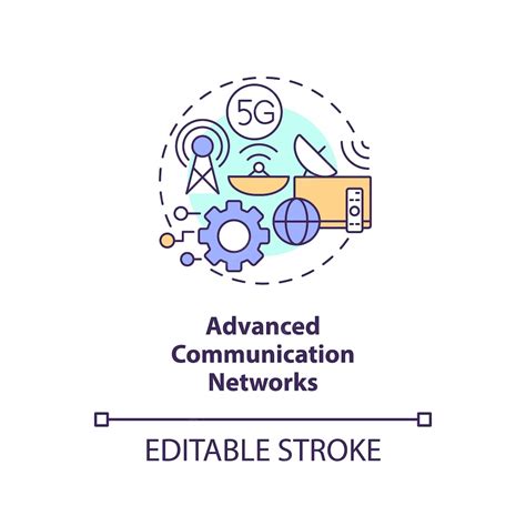 Premium Vector Advanced Communication Networks Concept Icon