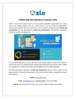 PPT Mobile App Development Company India PowerPoint Presentation