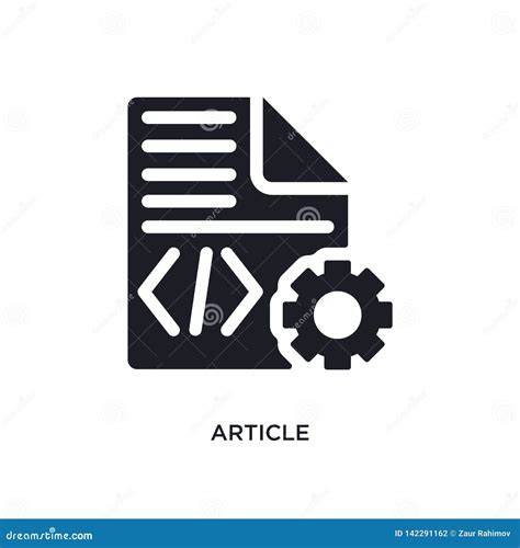 Article Isolated Icon Simple Element Illustration From Programming